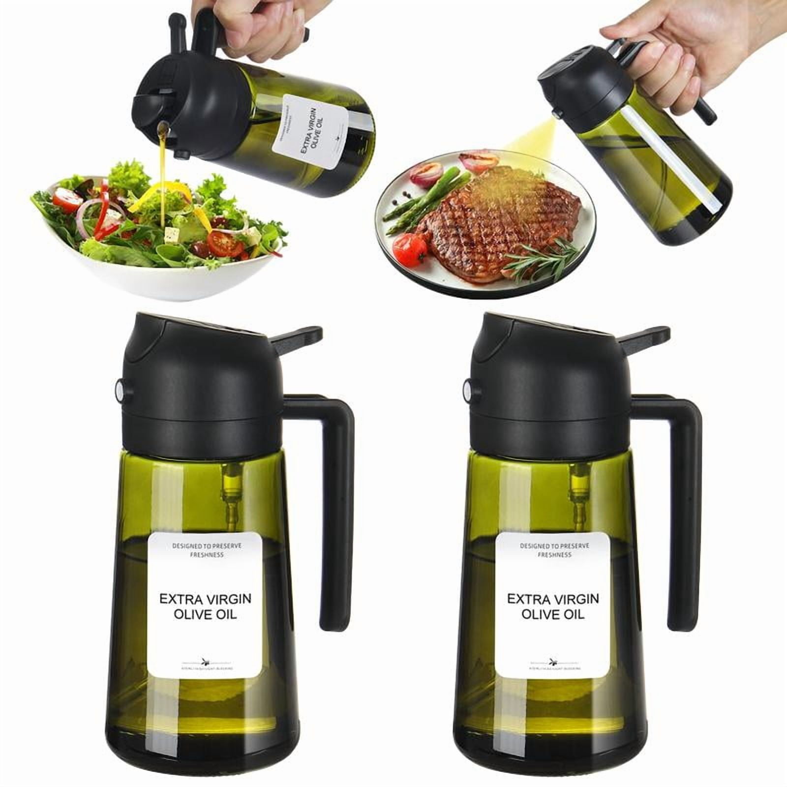 16oz Light-Blocking Tinted Olive Oil Dispenser for Kitchen - Versatile ...