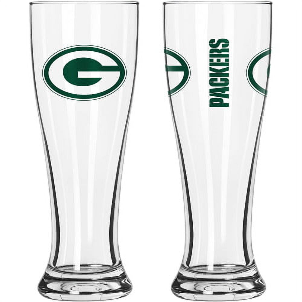 16oz NFL Green Bay Packers Gameday Style Glass Pilsner Set, 2pk ...