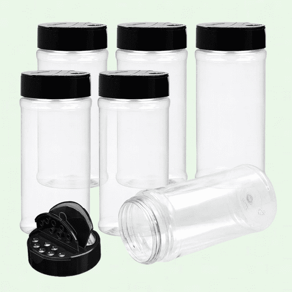 Plastic Spice Jars Shaker Lids