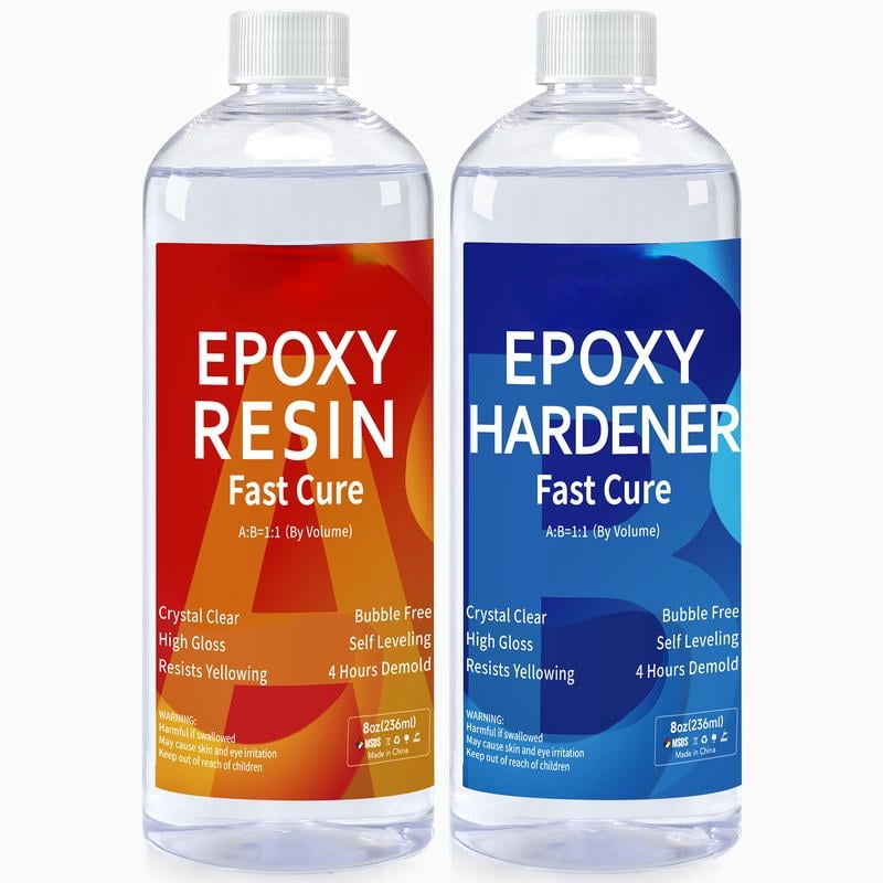 16oz Premium Clear Epoxy Resin Kit Casting and Coating for River Table ...