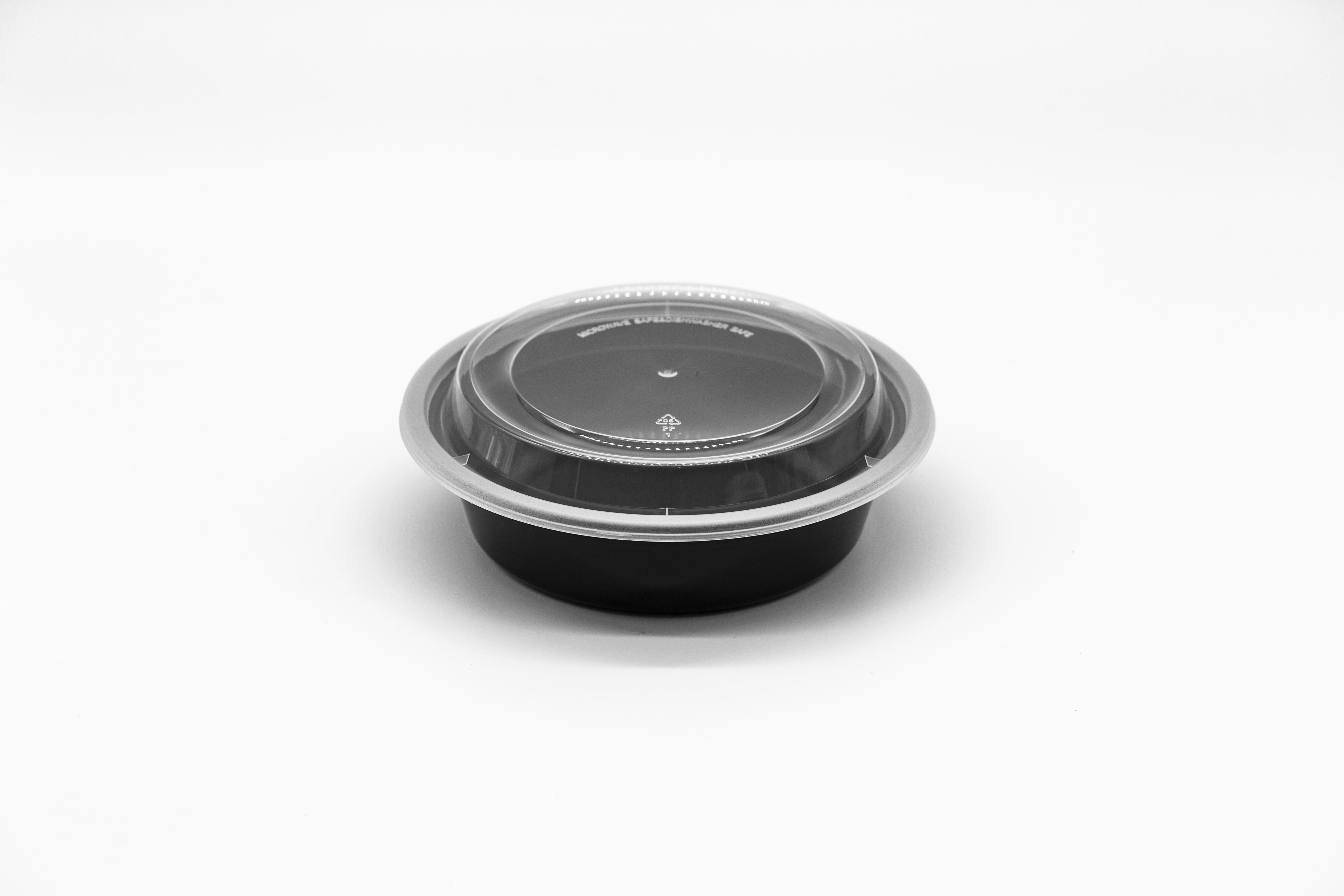 16oz Round Plastic Microwaveable Food Container 150 sets/cs - Walmart.com