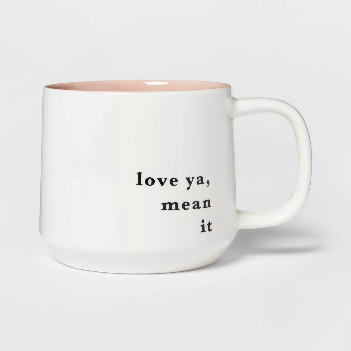16oz Stoneware Love Ya Mean It Color Splash Mug - Threshold™: Coffee ...