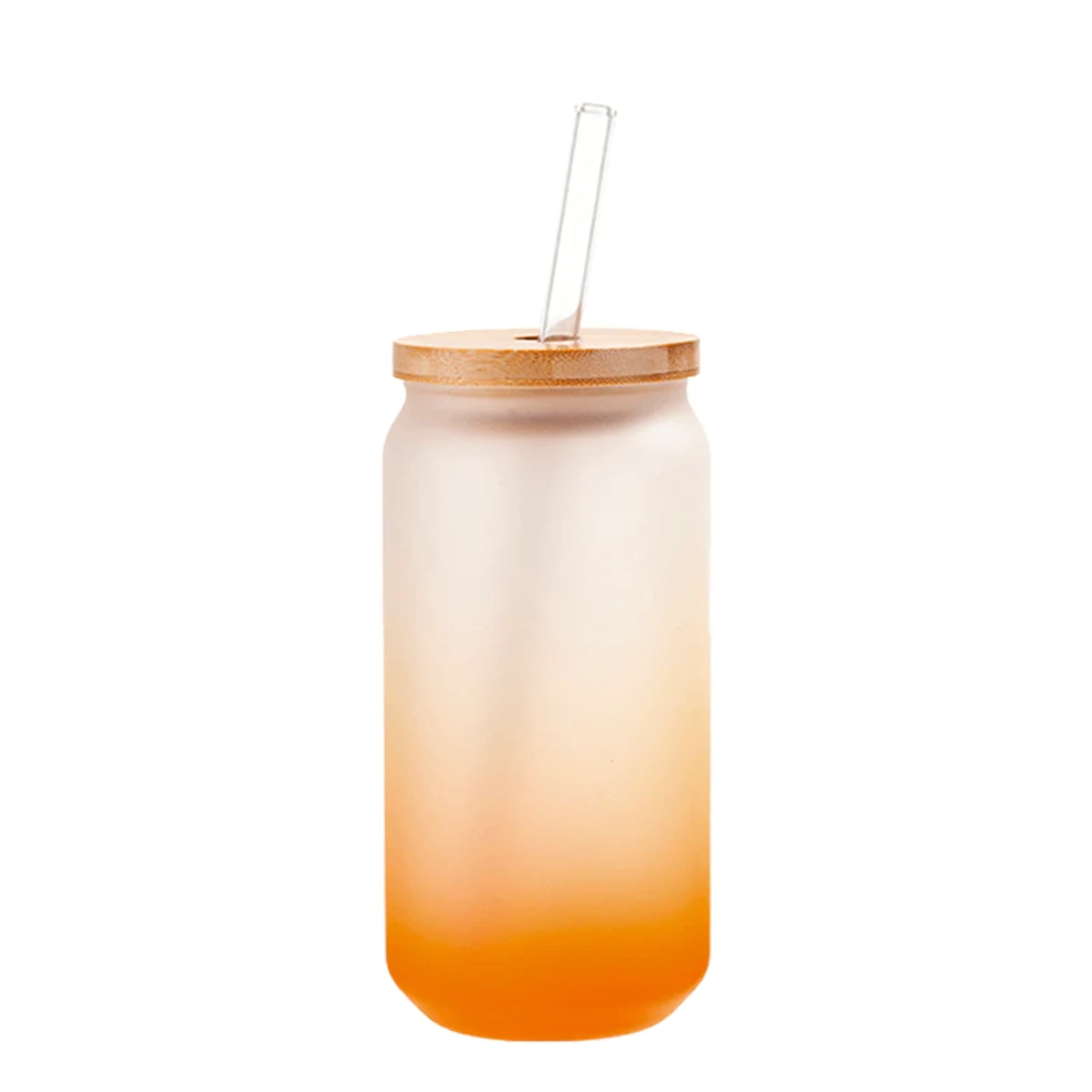 16oz Sublimation blank glass Jar Cans ombre gradient Tumblers (Includes ...