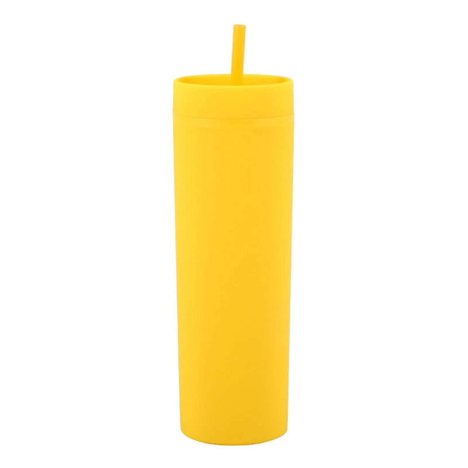 16oz double-layer plastic cup high color value large capacity straight ...
