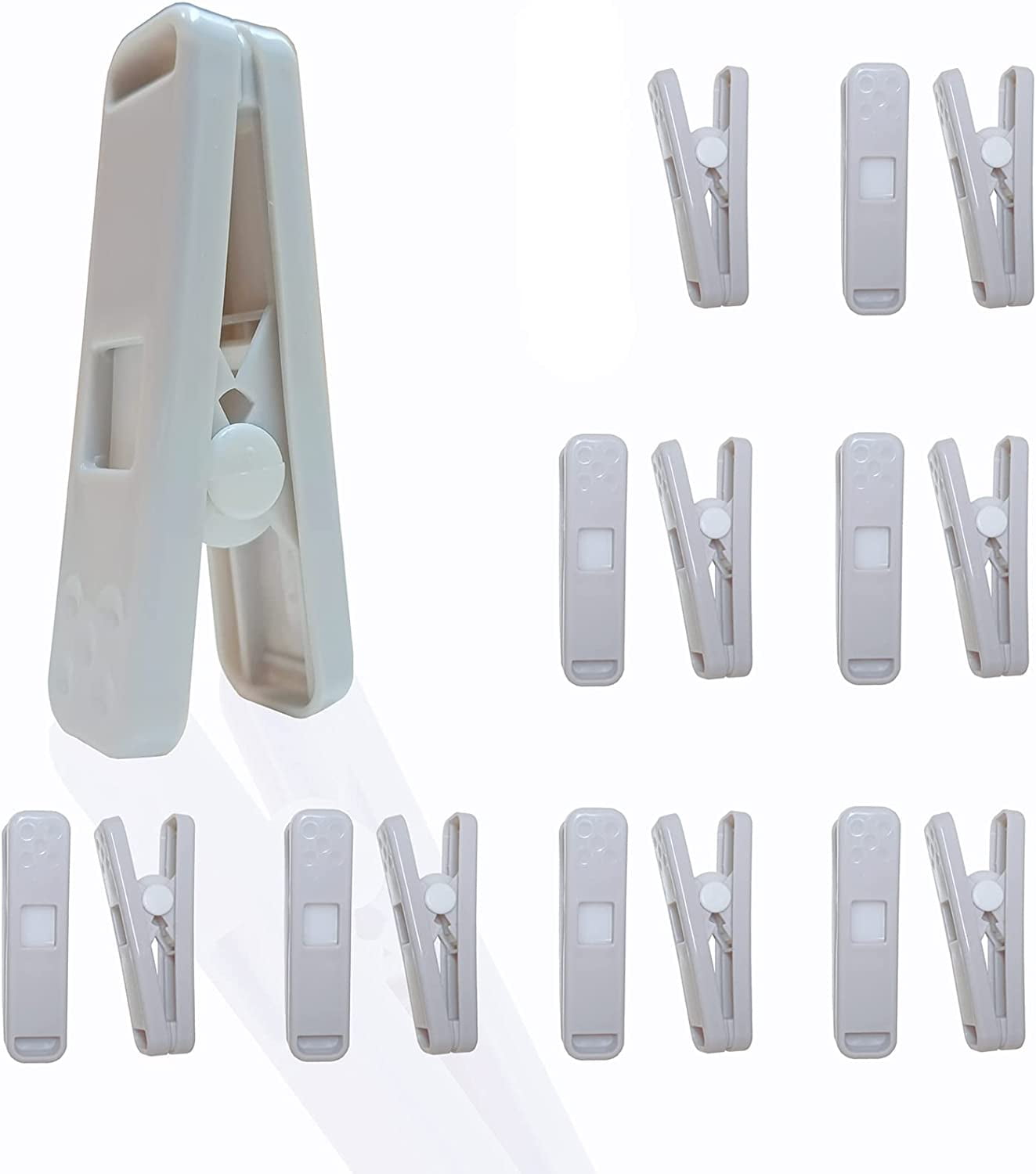 16pack Strong Plastic Clothespins-Heavy Duty Laundry Clothes Pins ...