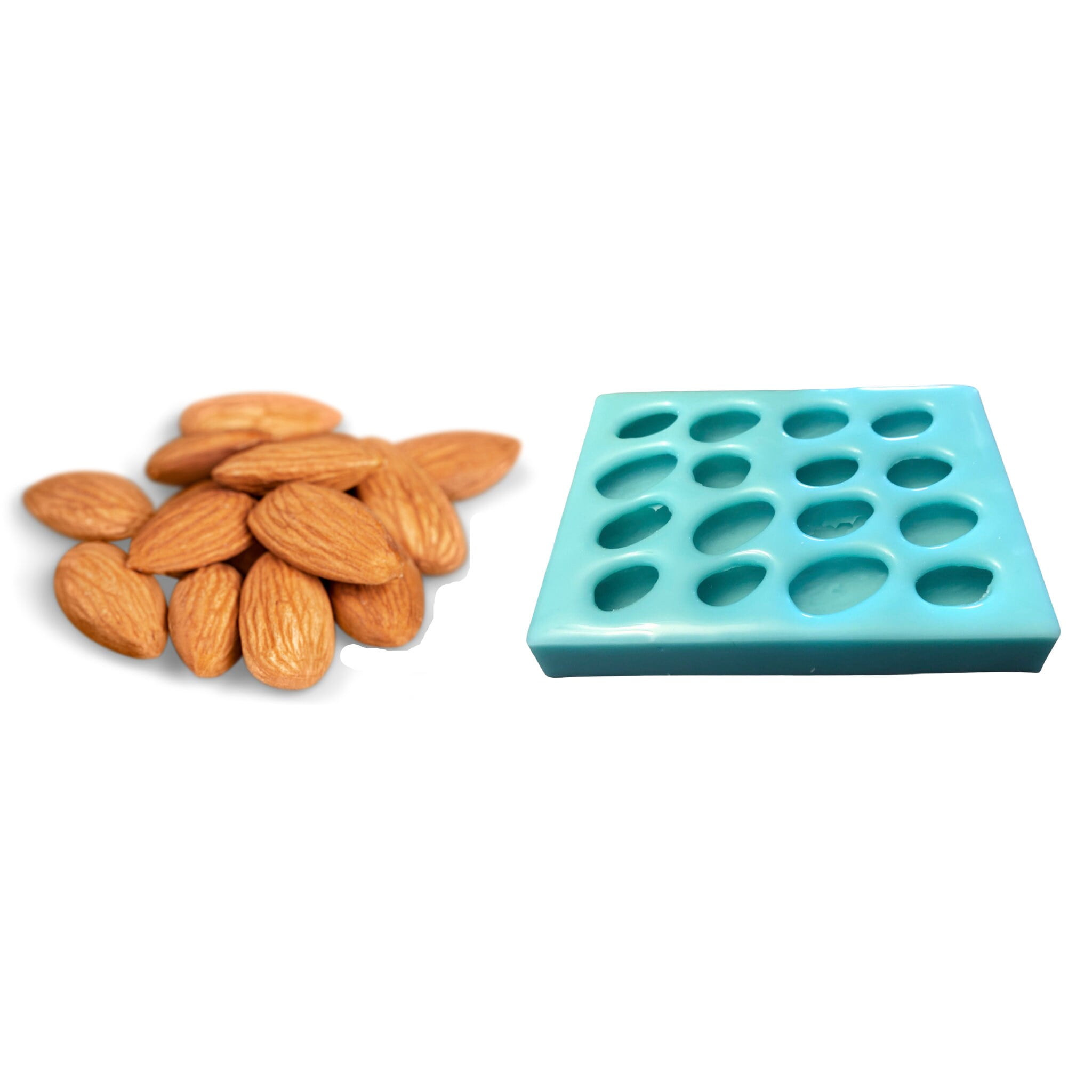 16pc Almonds Silicone Mold| Realistic Nuts| Food Shaped Mold| Candle ...