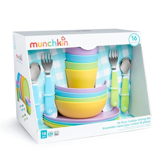 16pc Baby and Toddler Feeding Supplies Set - Includes Plates, Bowls ...