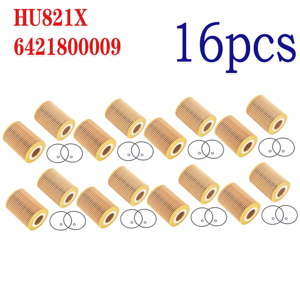 16pc Engine Oil Filter (Cartridge) HU 821 x For Dodge Freightliner Jeep ...