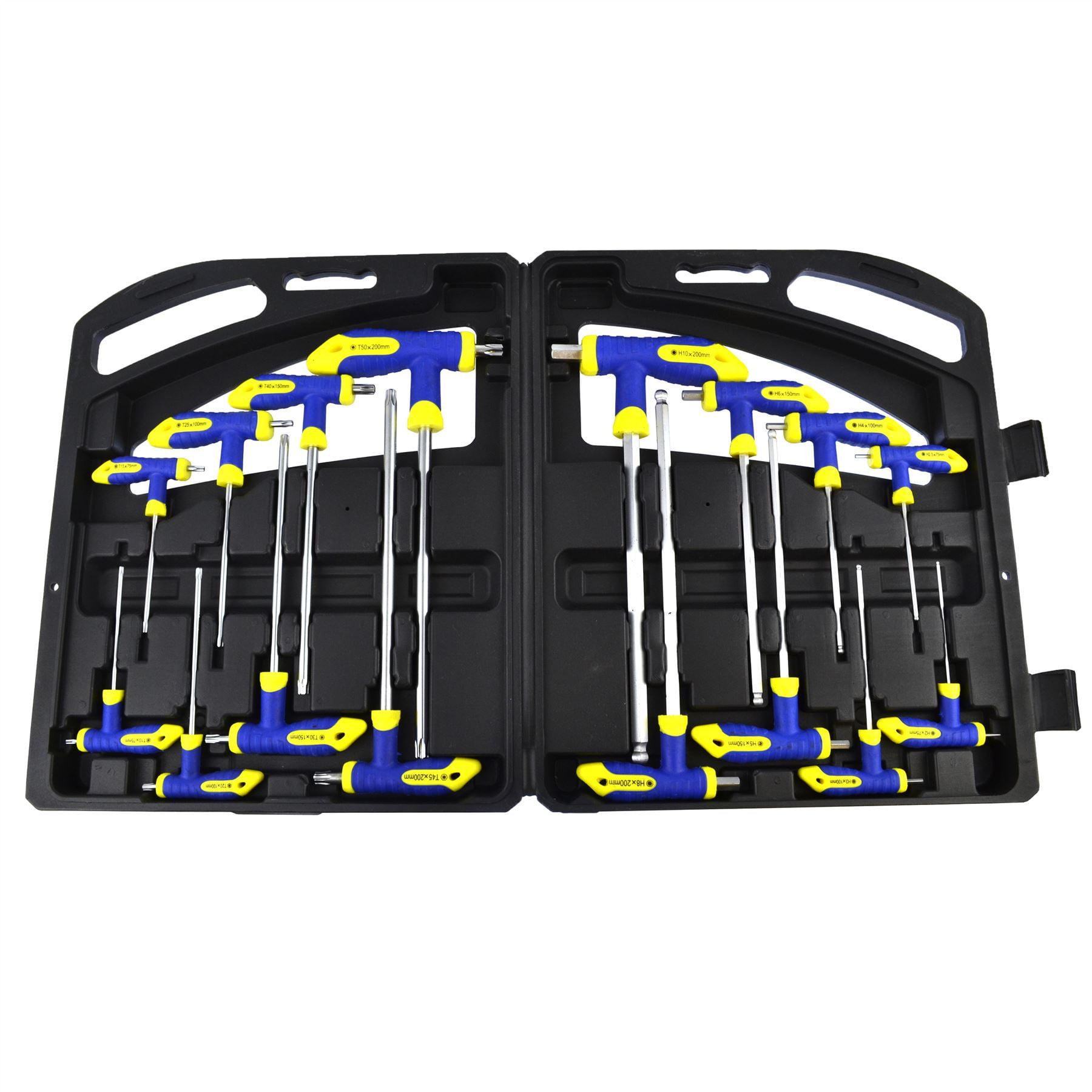 16pc Hex and Star (Torx and Allen) Alan Allan Screwdriver T-Handle Set ...