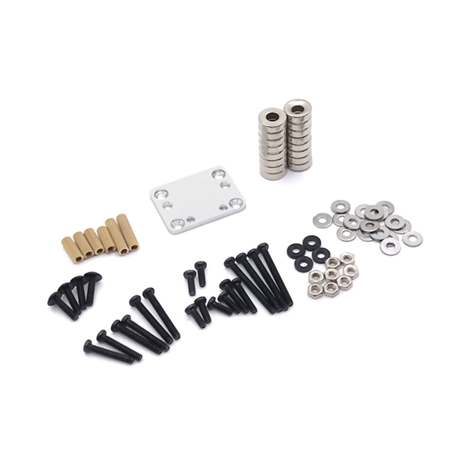 16pc Magnet Set with Bumper Extension Kit Silver for Wltoys 1/28 Scale ...