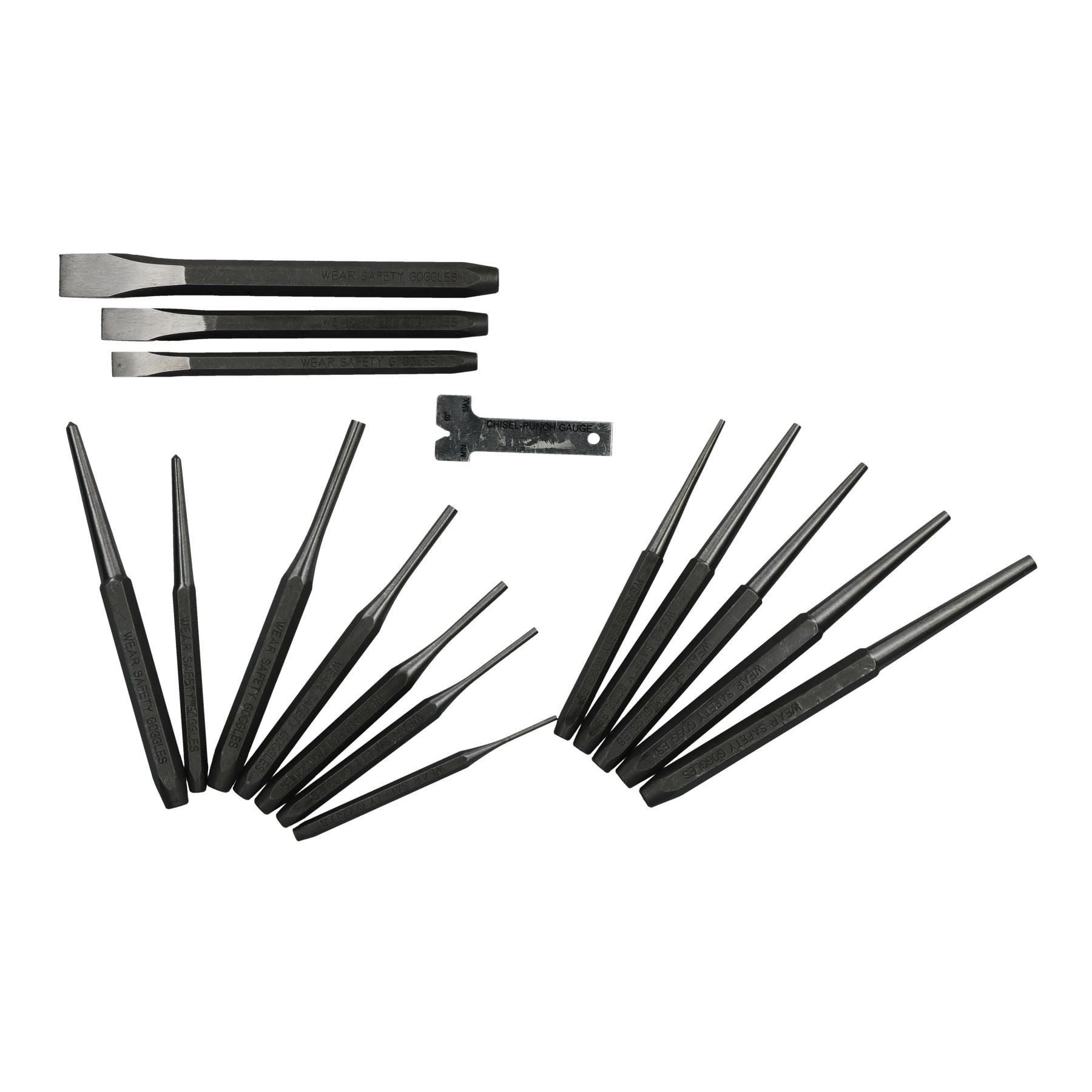 16pc Punch & Chisel Metal Marker Taper Cold Chisel Pin Punches Centre ...