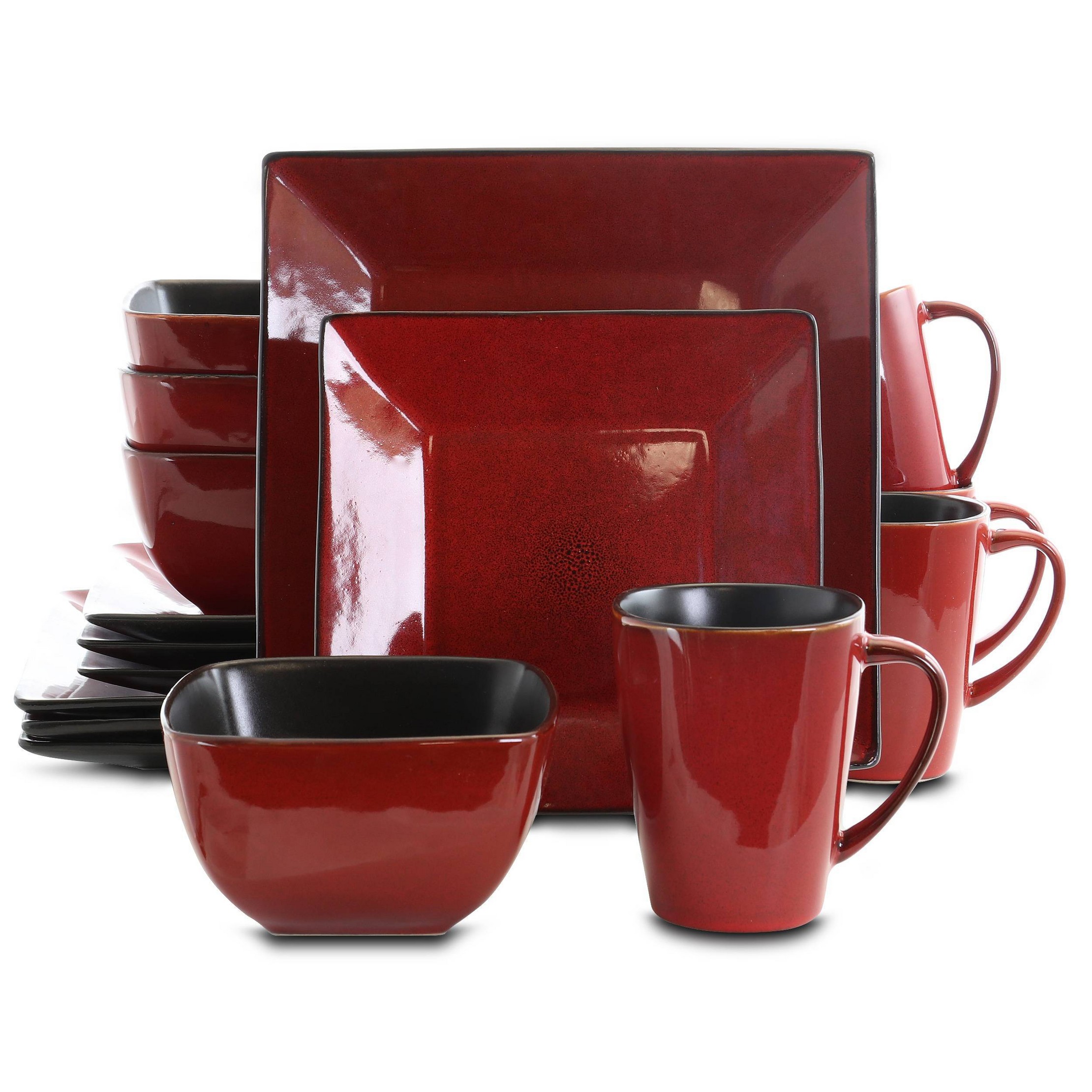 Mainstays Stoneware Assorted Colors Dinnerware Set, 16 Piece - Walmart.com