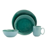 Gibson Elite Ocean Paradise 16Pc Square Glazed Dinnerware Kitchen Dish ...