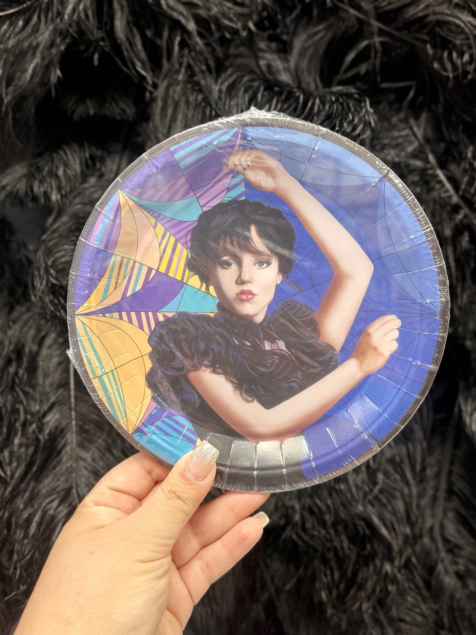 16pc Wednesday Addams plates dancing queen party dessert small bites ...