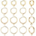 16pcs 4 Styles 201 Stainless Steel Huggie Hoop Earrings Findings with ...
