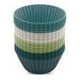 16pcs Assorted Colorful Reusable Silicone Cupcake Liners in Multiple ...