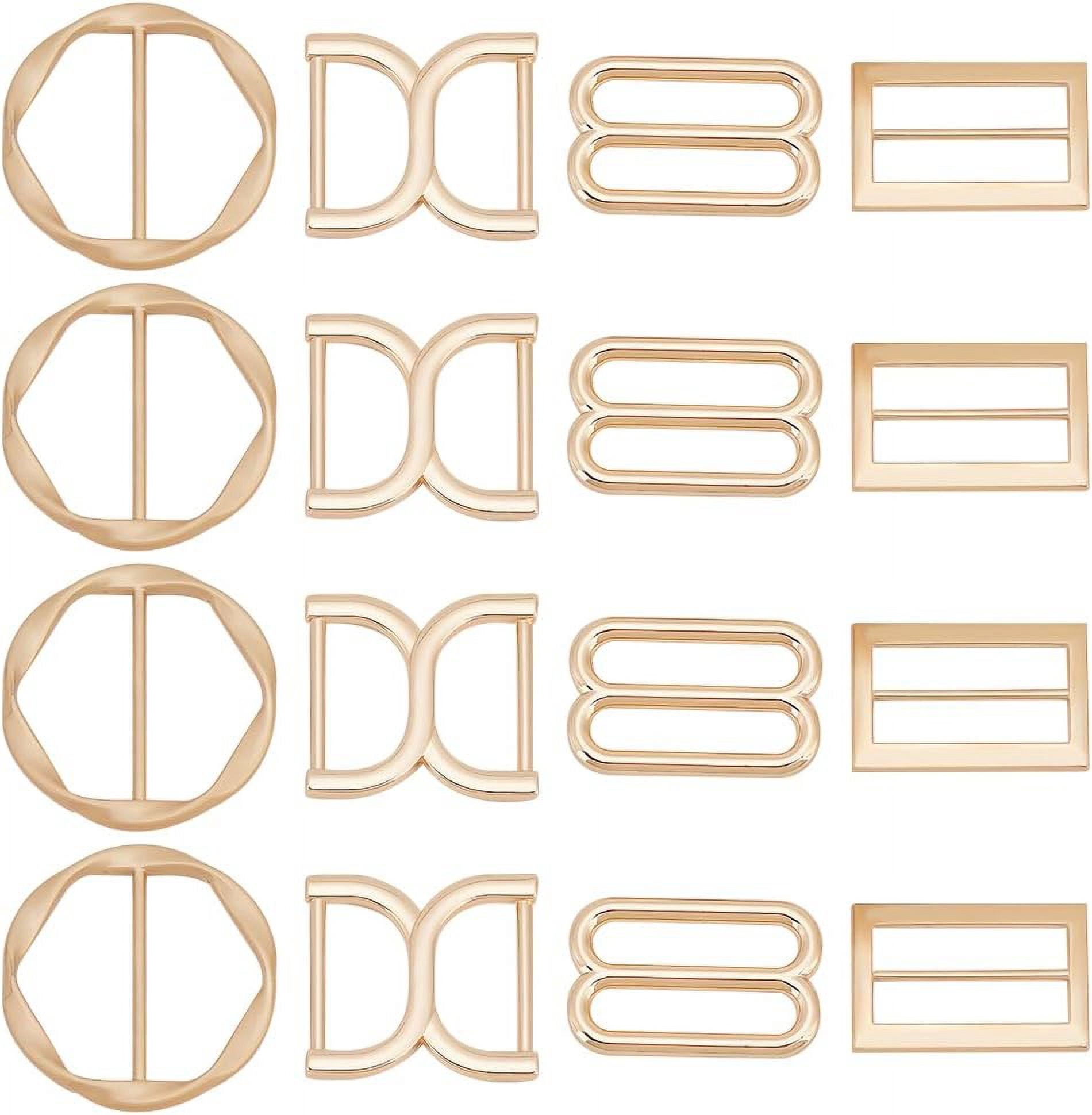16pcs Bags Strap Link Buckles 4 Styles Metal Bag Strap Ring Clip Belts ...