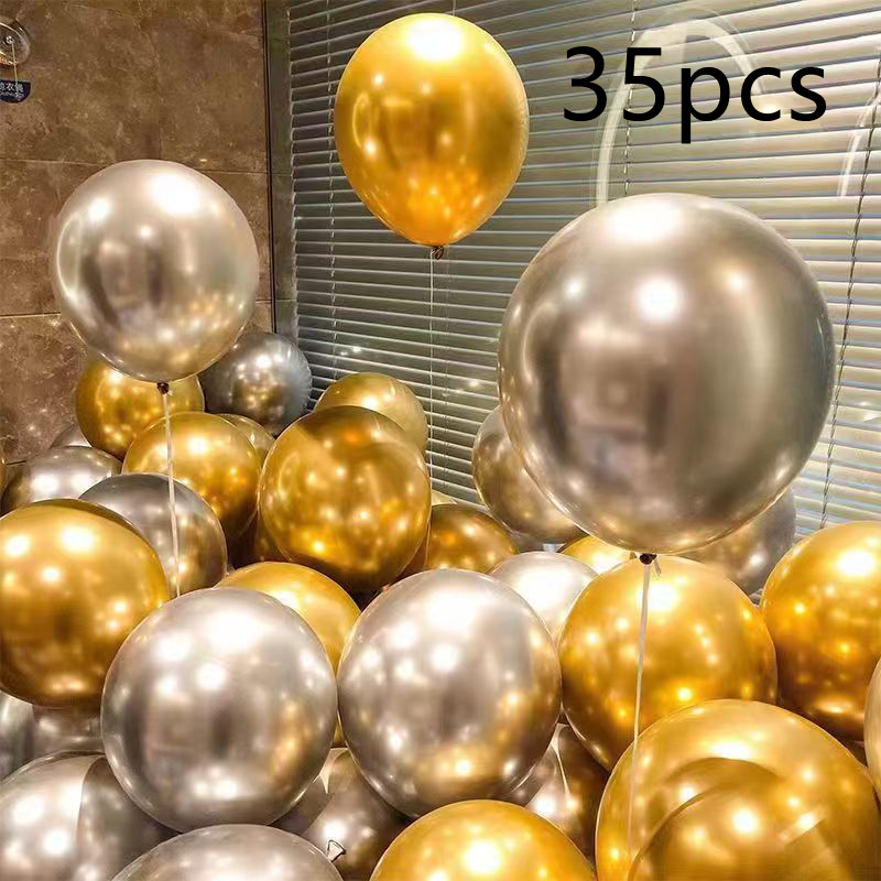16pcs Black Metallic Sequin Balloons for Birthday Wedding Graduation ...