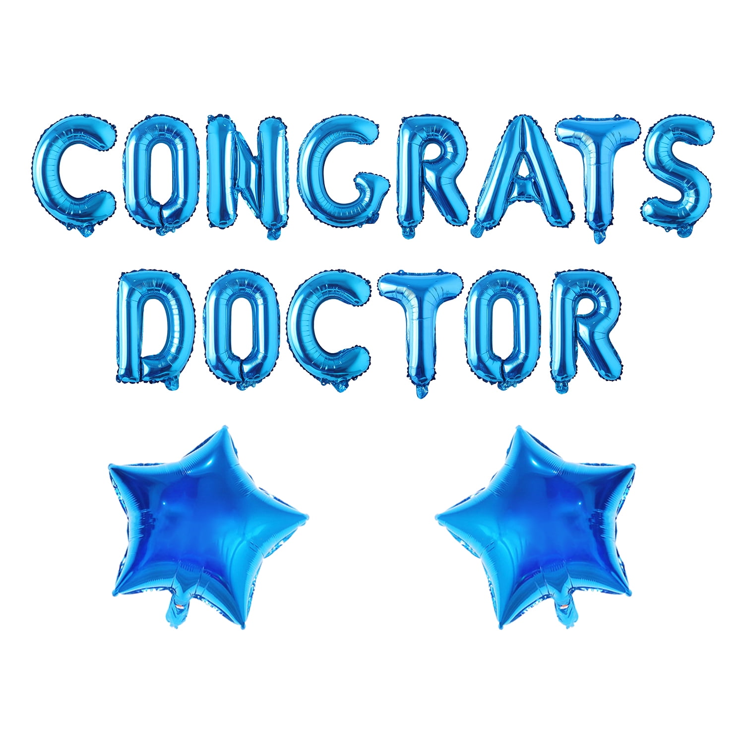 16pcs Blue Congrats Doctor Medical Graduation Foil Balloons for Medical ...