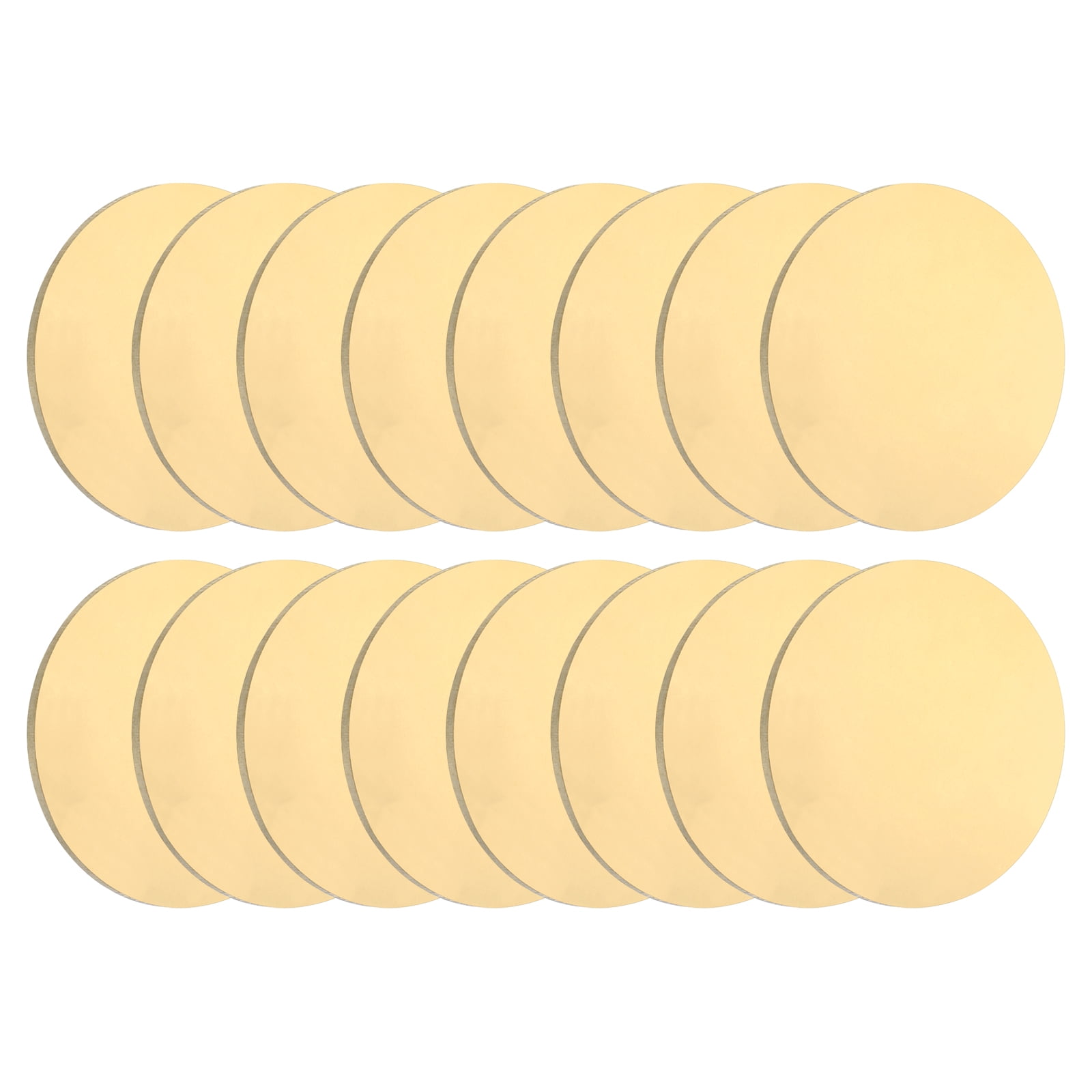 16pcs Brass Sheets, 0.06" Thickness x 0.79" Diameter Brass Round Plate ...