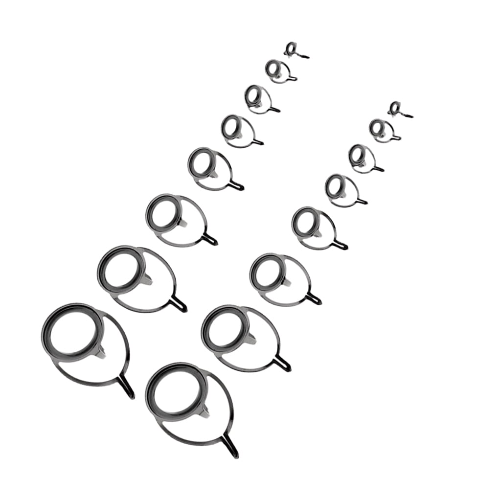 16pcs Casting Fishing Rod Guides Rings for Rod Building Repair ...