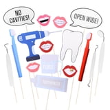 16pcs Doctor Photo Booth Props Photobooth Kits Dress Up Decoration ...