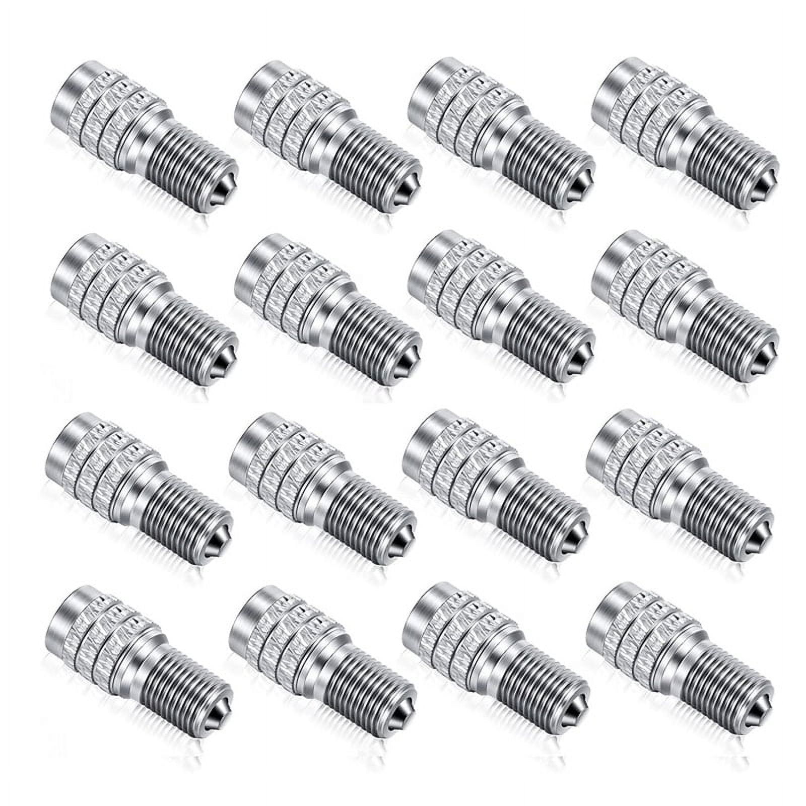 16pcs Double Valve Stem Cap Inflate Tire Valve Caps Flow Through Tires ...