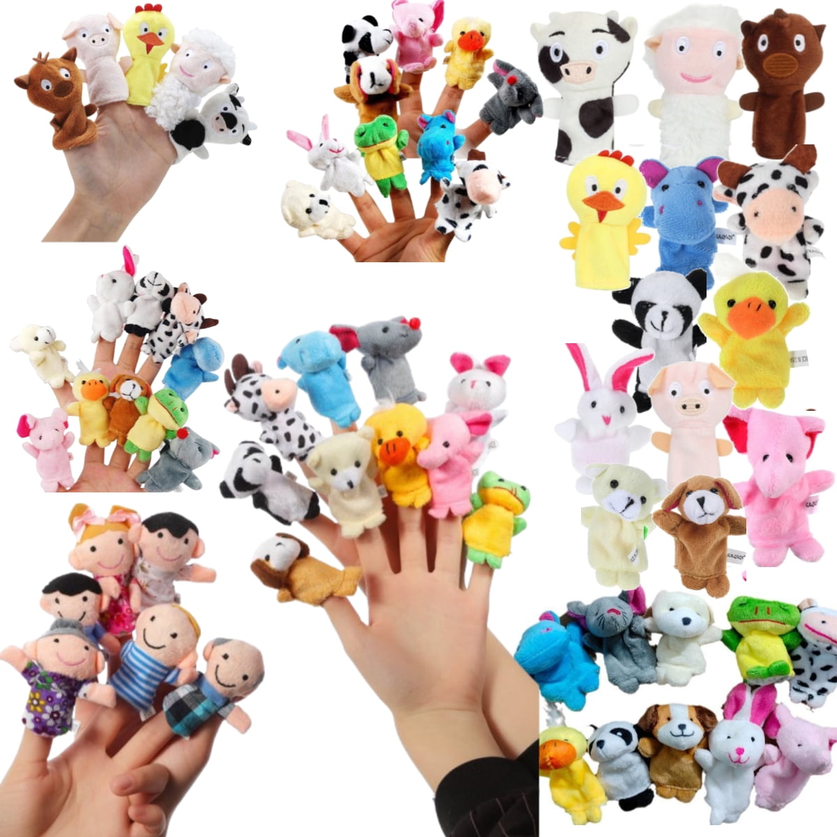 16pcs Educational Toys Finger Puppets Story Time Finger Puppets 16 ...