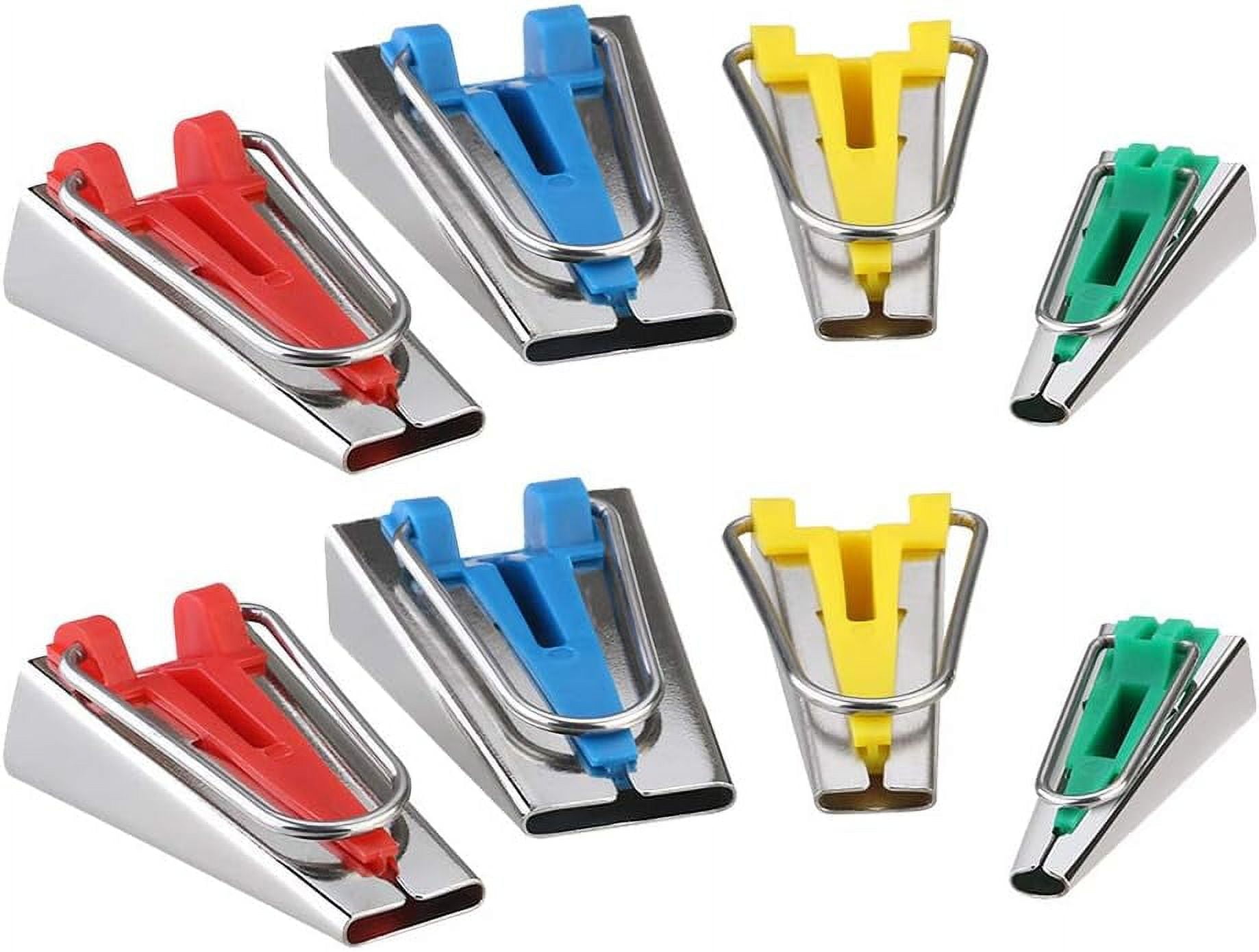 16pcs Fabric Bias Tape Maker Tool Adjustable Binder Clip Bias Tape ...