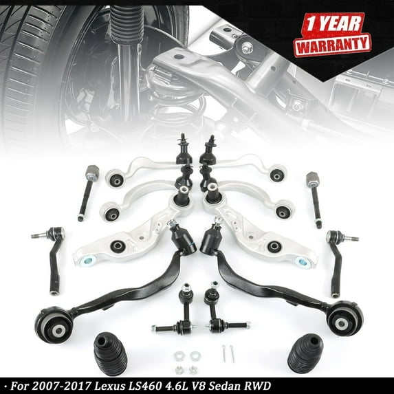 16pcs Front Lower Upper Control Arm Ball joint Kit For Lexus LS460 2007 ...