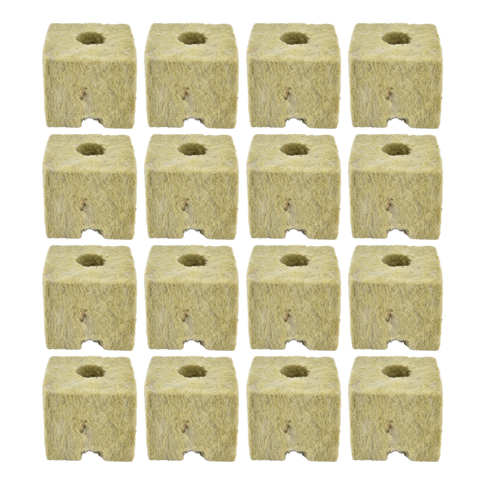 16pcs Grow Block Soilless Rock Wool Cutting Seedling Block for ...