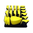16pcs Hand Sanding Block Set - Hook and Loop Interchangeable Assorted ...