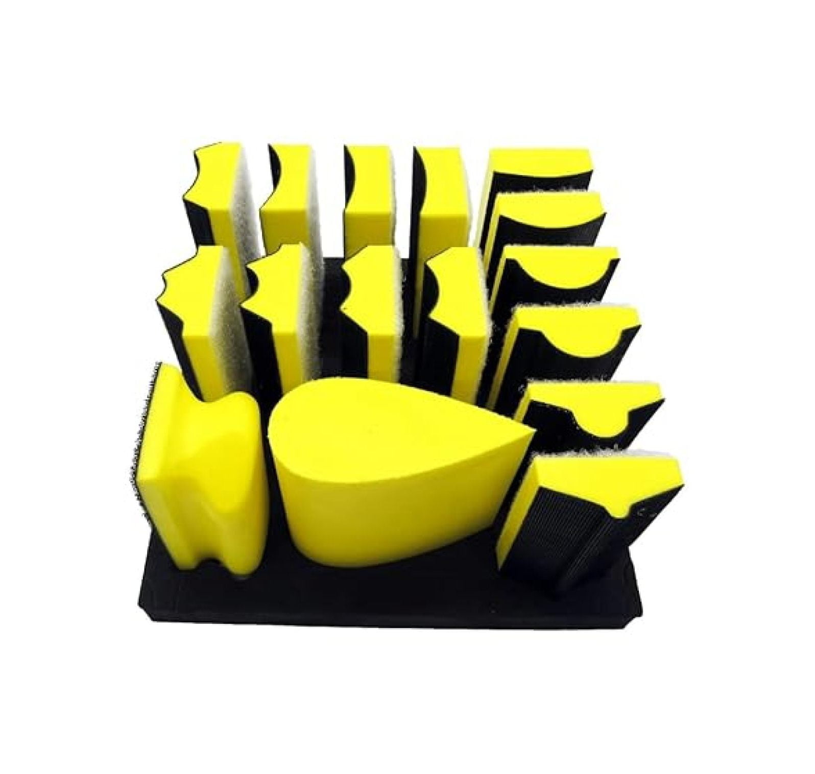 16pcs Hand Sanding Block Set - Hook and Loop Interchangeable Assorted ...