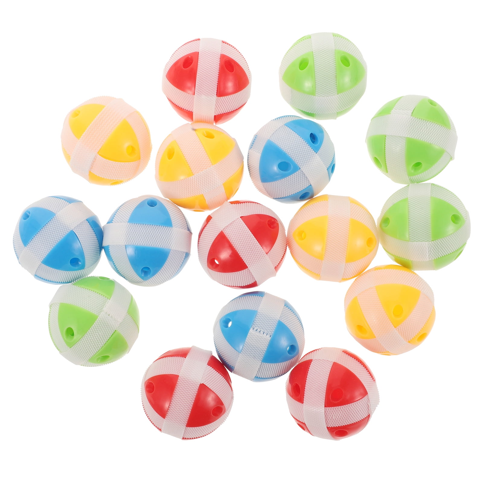 16pcs Kids Sticky Ball Dartboard Set Sticky Balls For Fabric Board Hook And Loop Balls Balls Toy ...