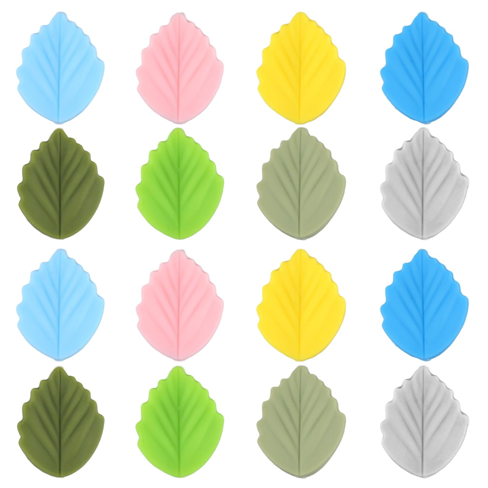 16pcs Knitting Needle Stoppers, Leaf Knitting Needle Point Protectors 8 ...