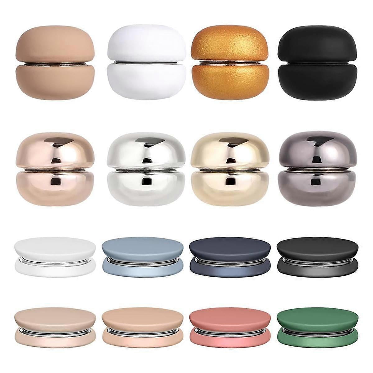 16pcs Magnetic Hijab Pins, Multipurpose Magnetic Hijab Buttons Colored ...