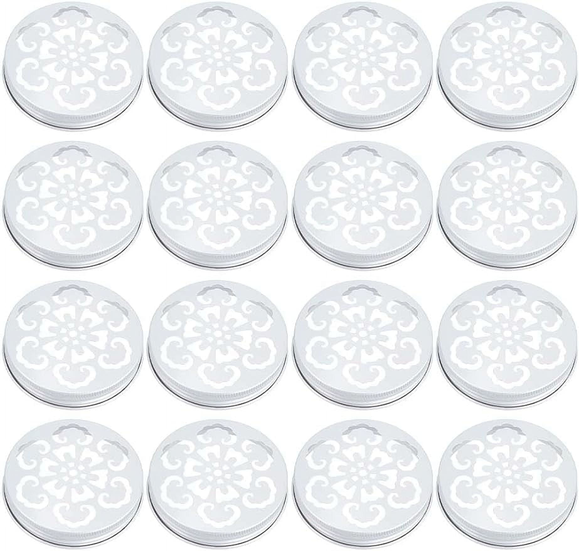 16pcs Mason Flower Jar Insert Lid Plants Organizer Frog Lids Auspicious ...