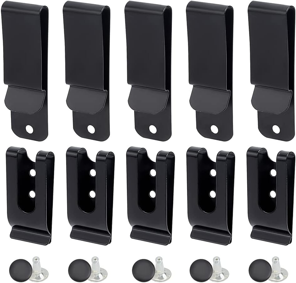 16pcs Metal Belt Clip Holster Belt Clip Buckle Spring Hook Belt Clip ...