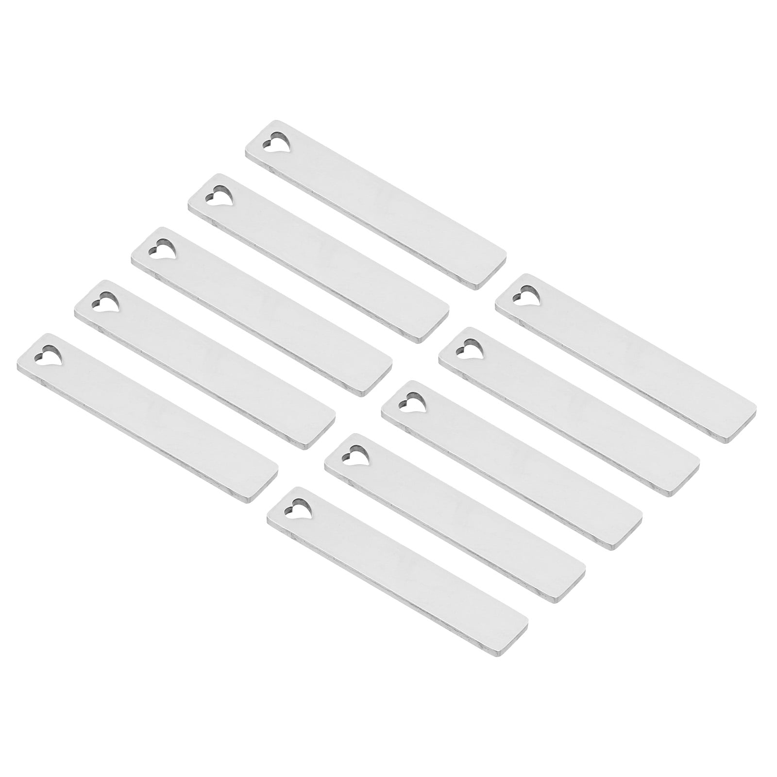 16pcs Metal Stamping Blanks, Rectangle Stamping Tags Blanks 5x1cm DIY ...