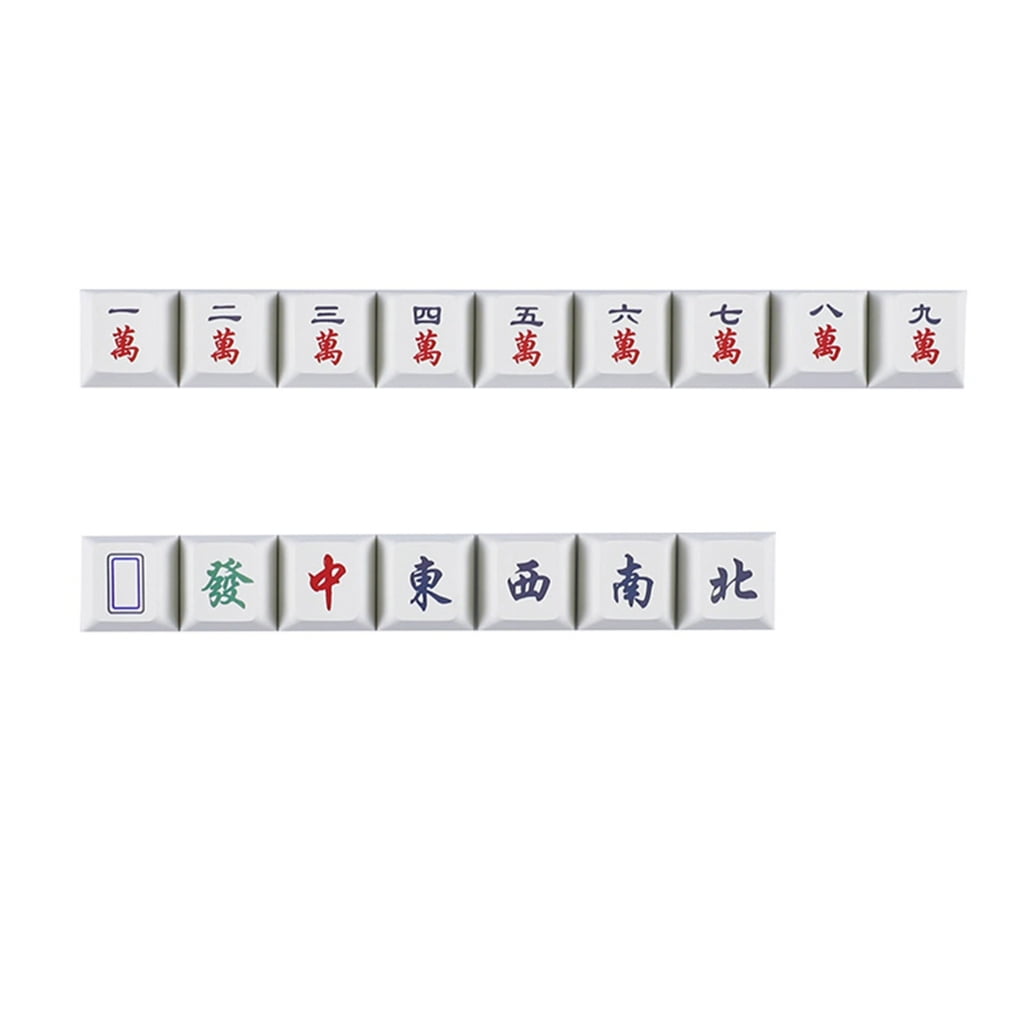 16pcs PBT Dye Sublimated Mahjong Keycaps Set for MX Switching ...