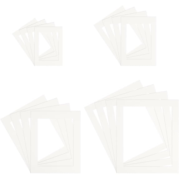 16pcs Picture Frames Mat Board Lined with Cardboard Inside Photo Frame ...