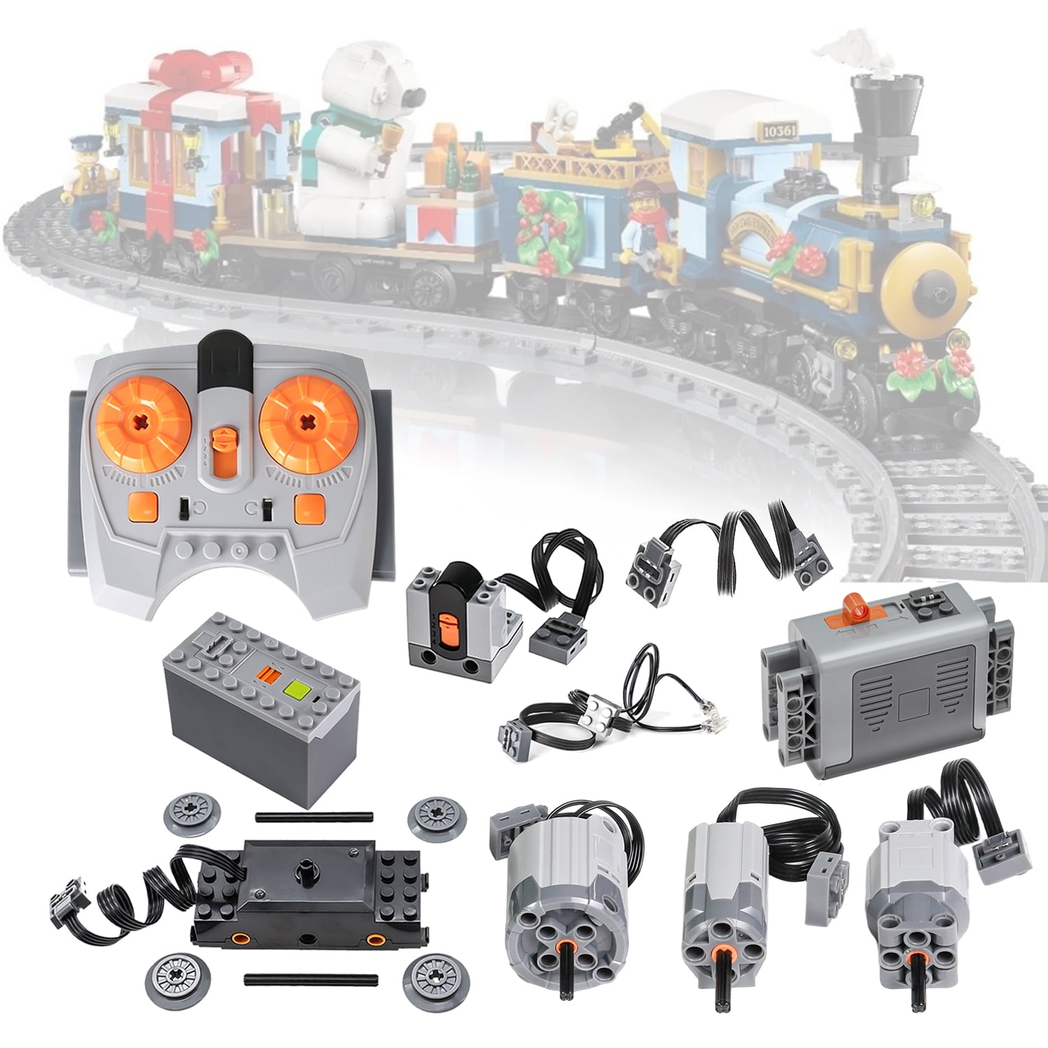 16pcs Power Functions Motor Set - Compatible with Lego, Assembled ...