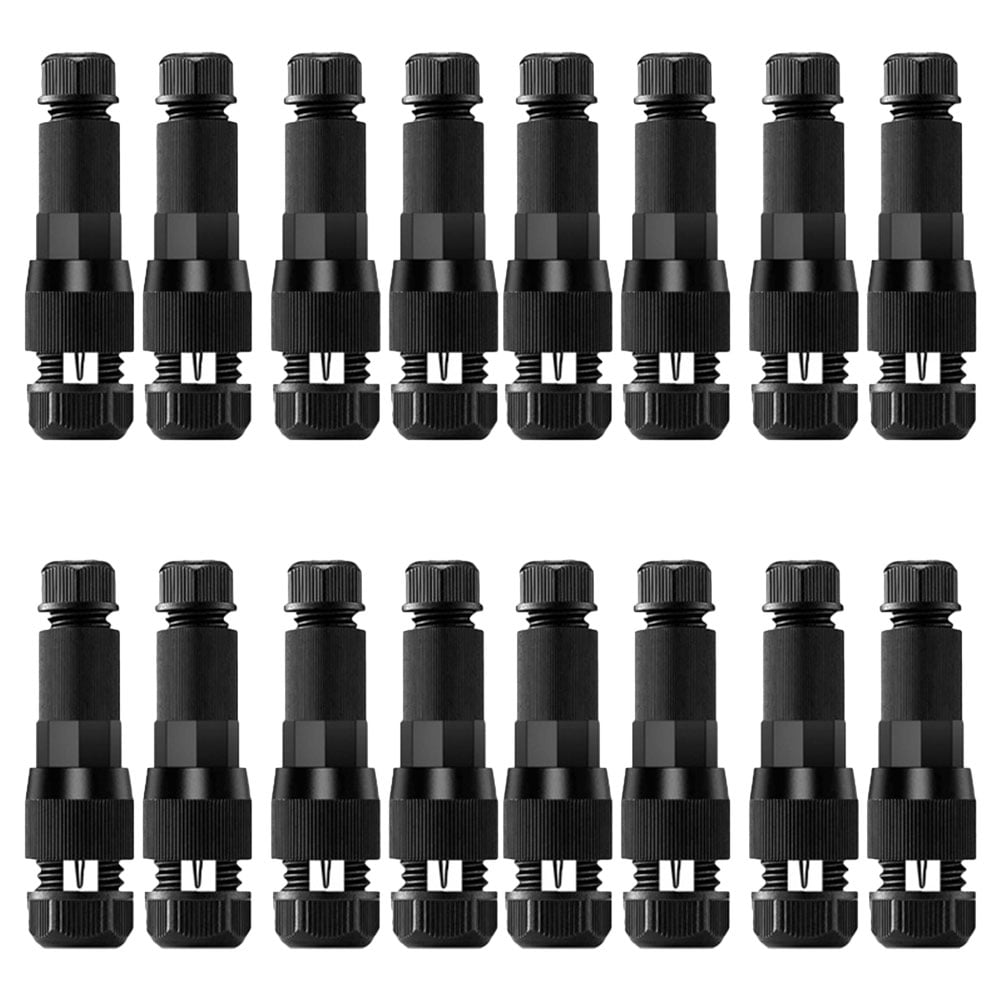 Raindrops Landscape Lighting Connectors Black Plastic for Garden 16Pcs ...