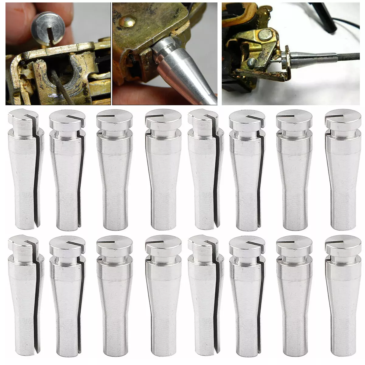 16pcs Rear Door Handle Latch Cable Repair Ends Fix Doors Fits Ford ...