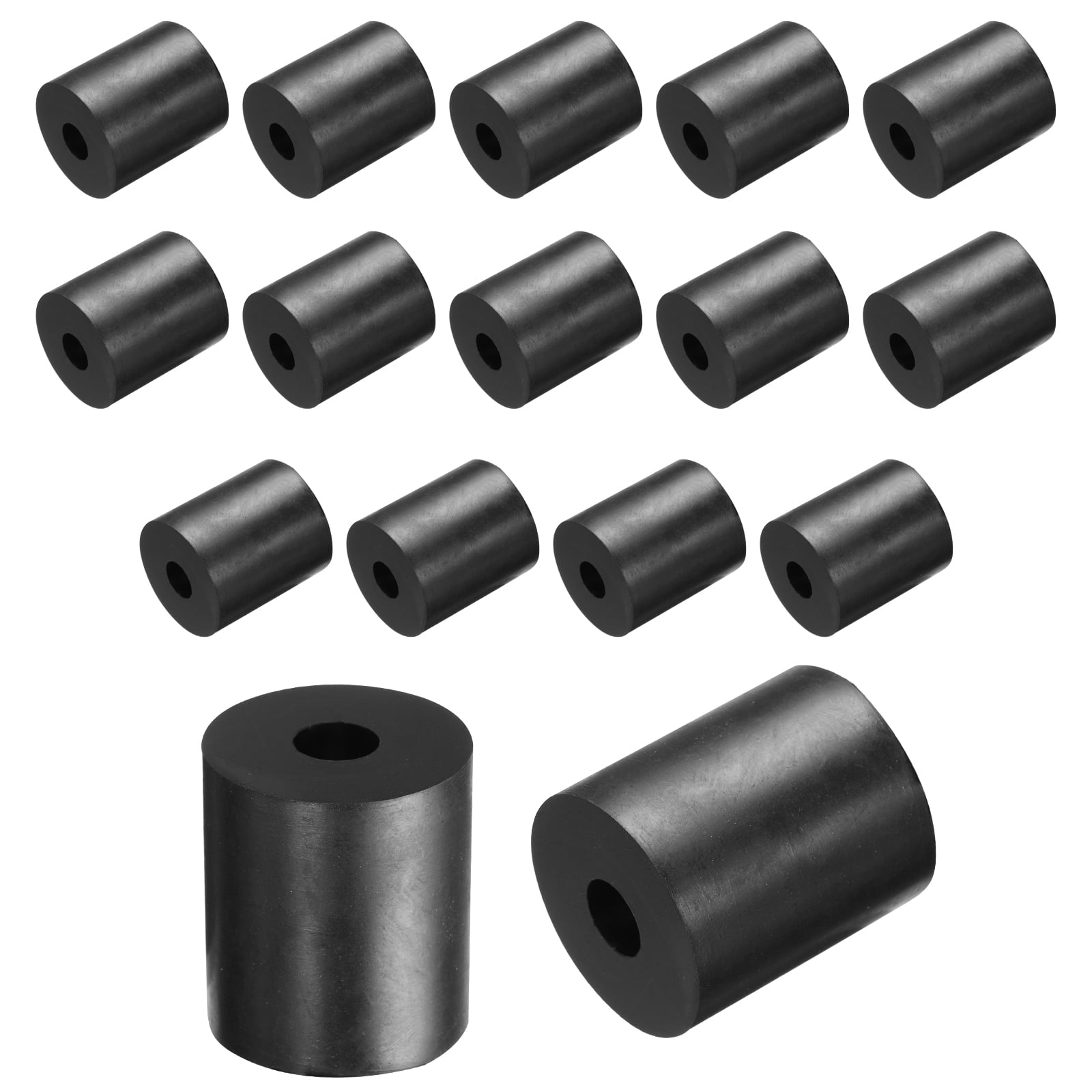 16pcs Rubber Spacers 30mm OD x 10mm ID x 35mm Height Round Anti ...