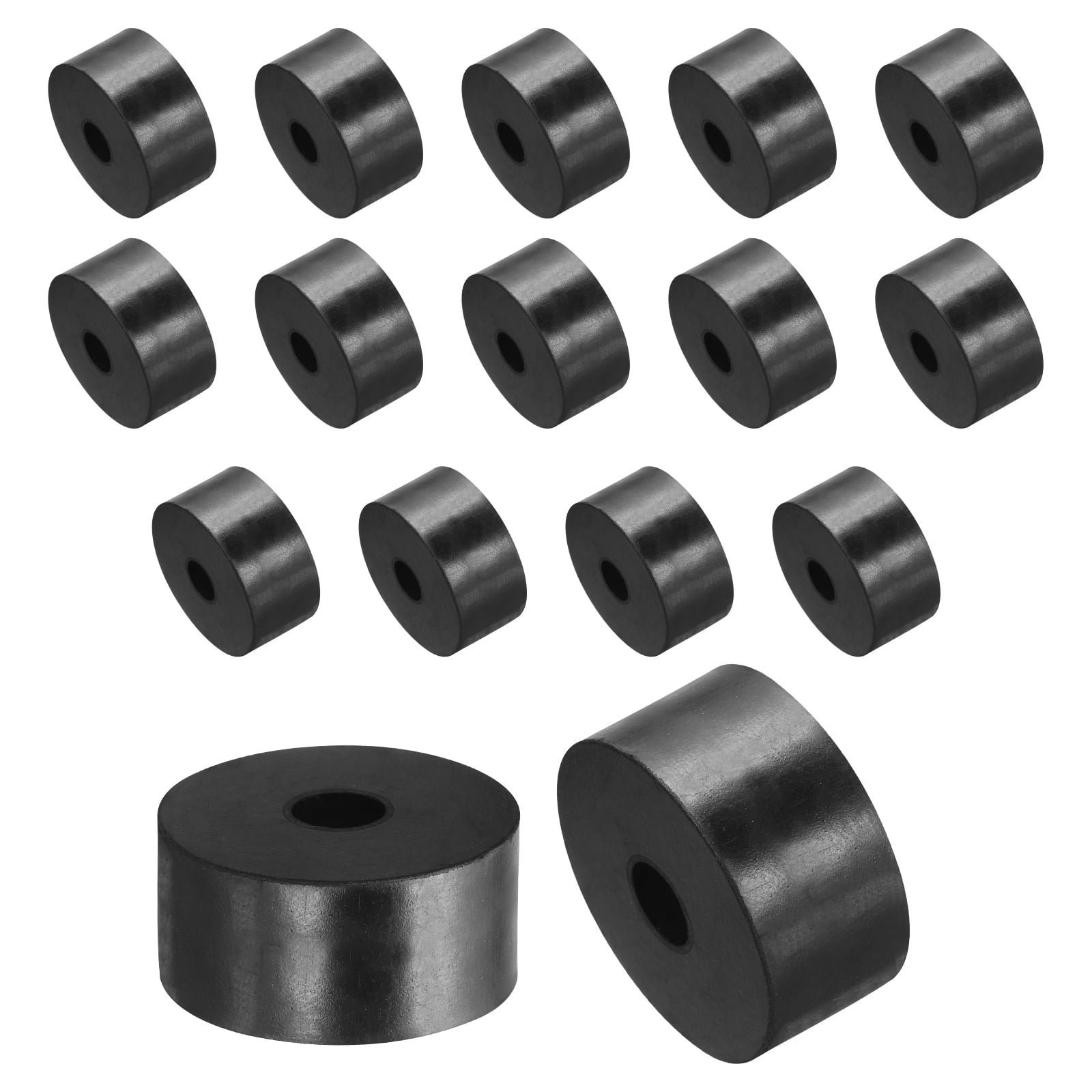 16pcs Rubber Spacers 40mm OD x 8mm ID x 20mm Height Round Anti ...