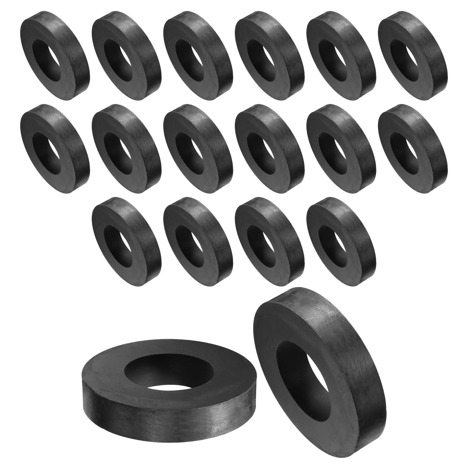 16pcs Rubber Spacers 50mm OD x 26mm ID x 10mm Height Round Anti ...