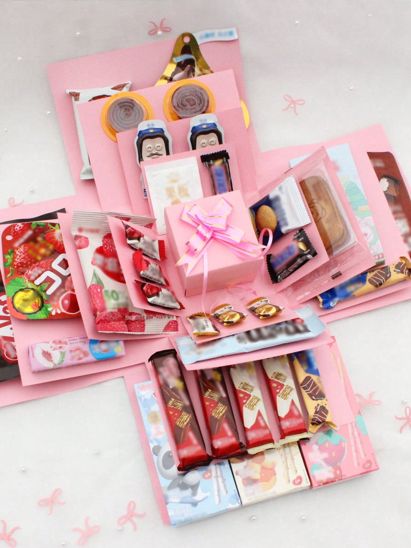 16pcs Set Pink Explosion Gift Box Set, Surprise Photo Box, DIY ...