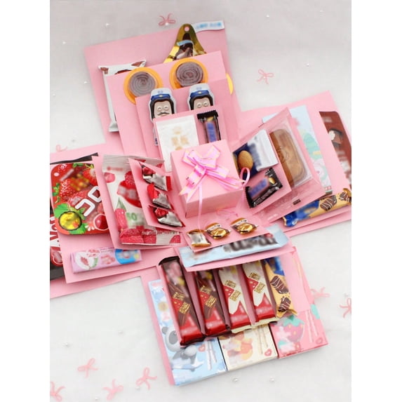 16pcs Set Pink Explosion Gift Box Set, Surprise Photo Box, DIY ...