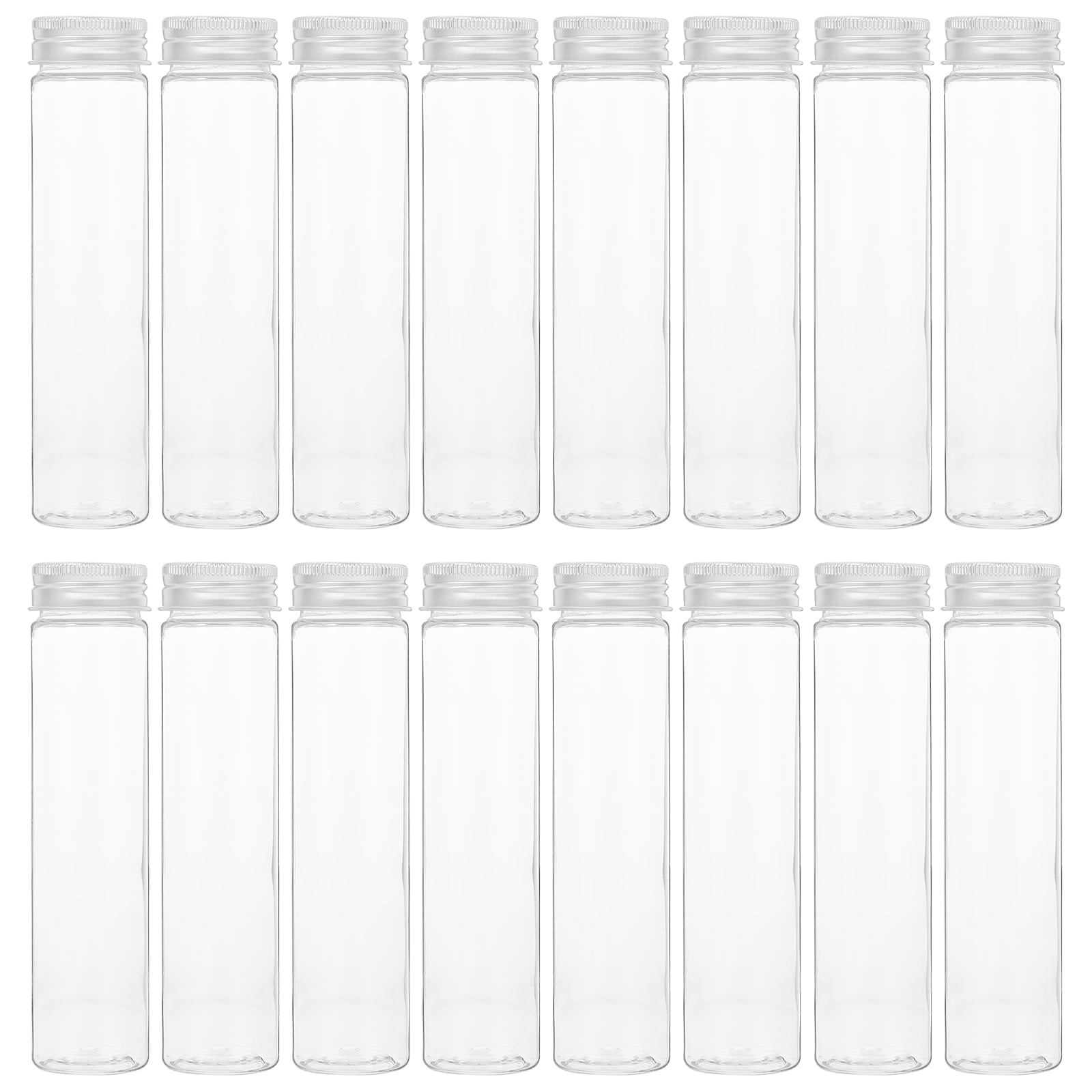 16pcs Small Test Tubes with Screw Caps Plastic Powder Testing Tubes ...